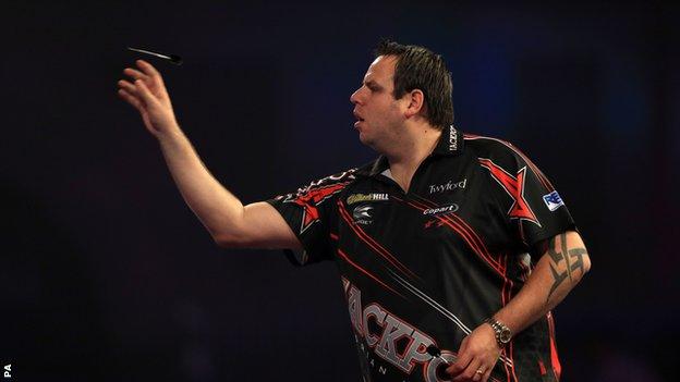PDC World Darts Championship: Adrian Lewis beats Magnus Caris to reach ...