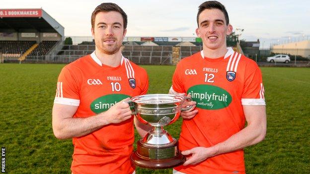 Thirteen-man Armagh clinch O'Fiaich Cup by beating Tyrone 3-10 to 0-13 ...