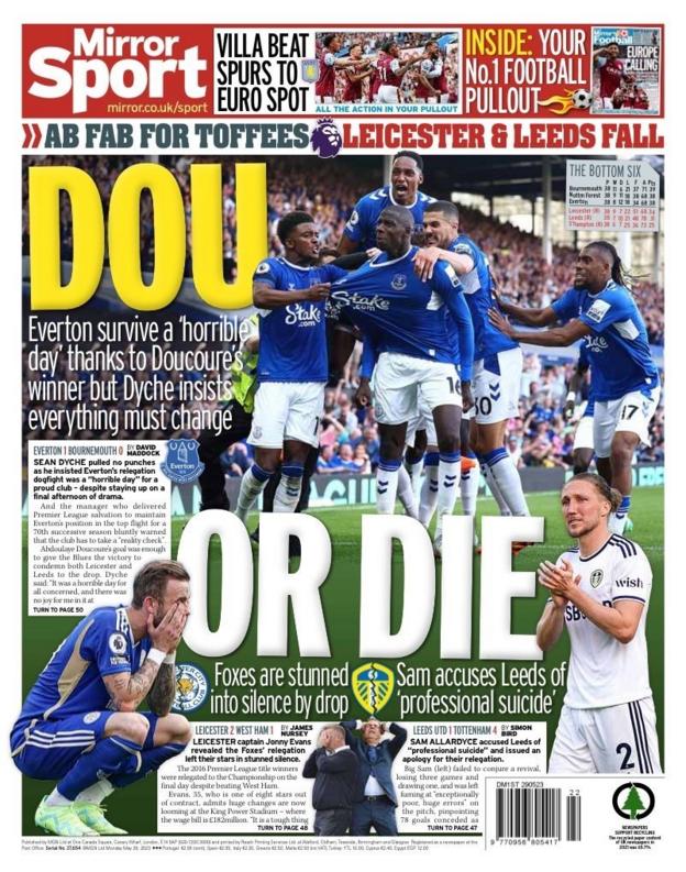 Monday's back pages - BBC Sport