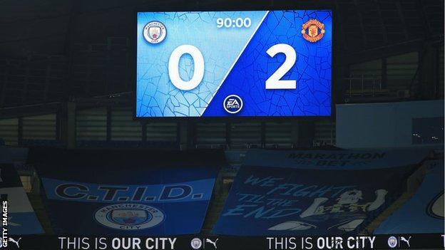 Man City 0-2 Man Utd: 'City suffer drop in standards but remain on ...