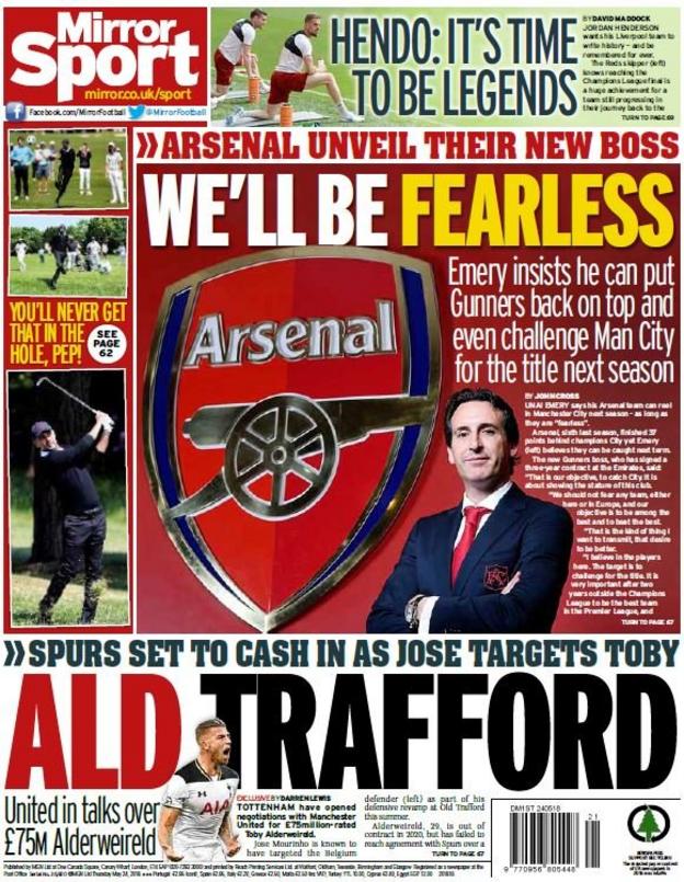 Thursday's back pages - BBC Sport