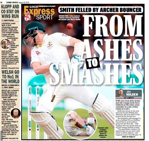 Sunday's back pages - BBC Sport