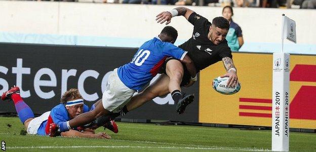 All Blacks inspired by Steve Hansen in 71-9 World Cup win over Namibia ...