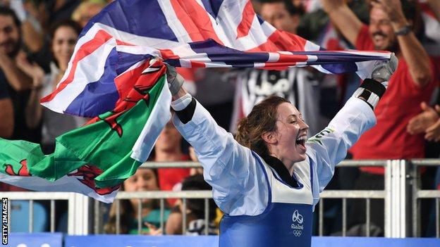 Jade Jones: From golden glory to jumping from the slopes - BBC Sport
