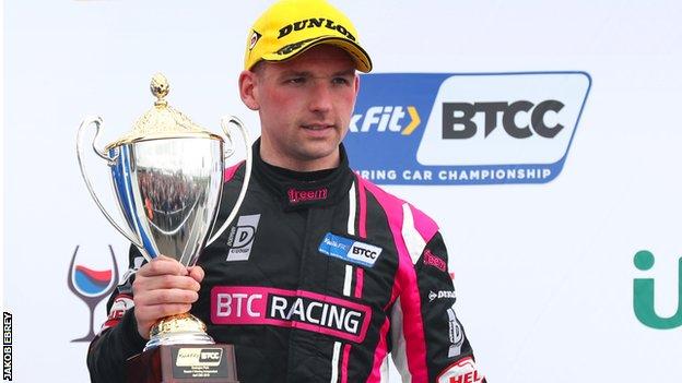 Croft podiums for NI drivers Chris Smiley and Colin Turkington - BBC Sport