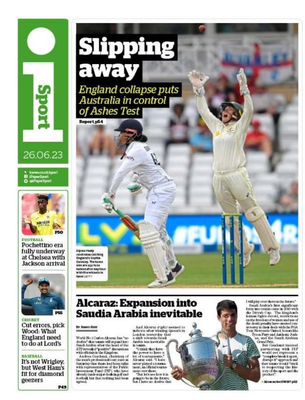 Monday's back pages - BBC Sport