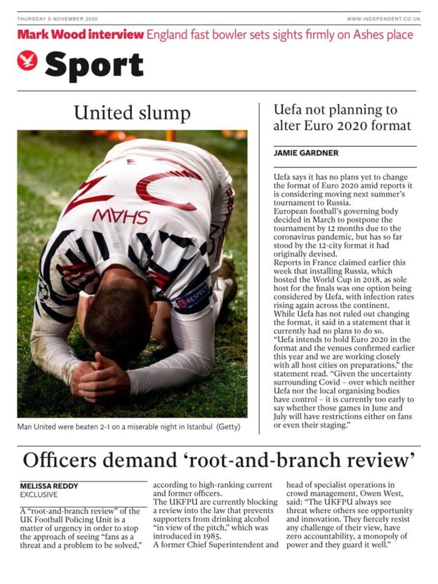 Thursday's back pages - BBC Sport