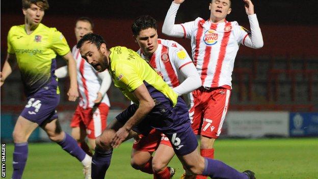 Rory McArdle: Exeter City defender pleased to be back after freak ...