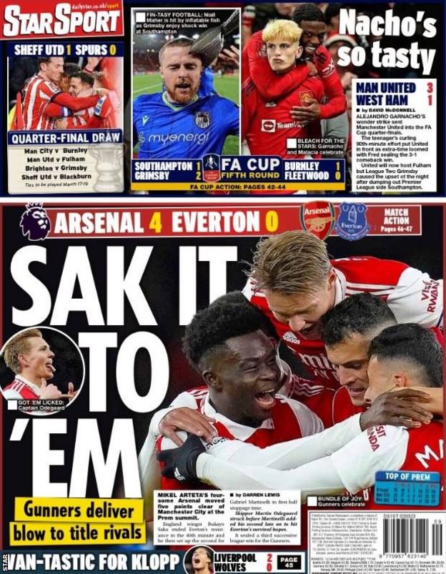 Thursday's back pages - BBC Sport