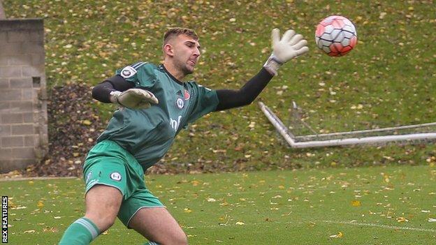 Russell Griffiths: Everton goalkeeper joins Cheltenham Town on loan ...