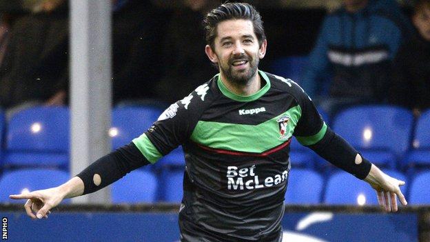Glentoran striker Curtis Allen wins NIFWA Player of the Month award ...