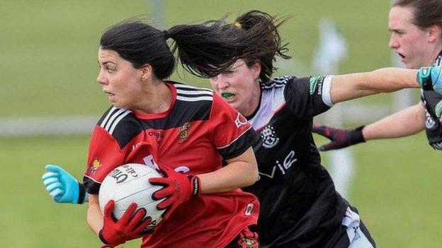 Jess Foy: Down footballer hails 'historic' day for women's GAA - BBC Sport