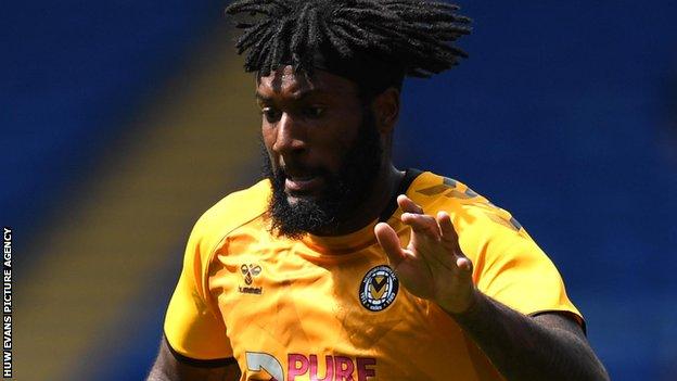 Jordan Greenidge: Striker leaves Newport County by mutual consent - BBC ...