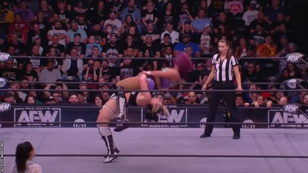 All Elite Wrestling: Britain's Jamie Hayter on her journey to being women's champion - BBC Sport