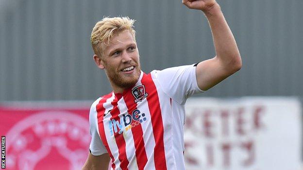 Jayden Stockley: Preston sign Exeter City striker on three-and-a-half ...
