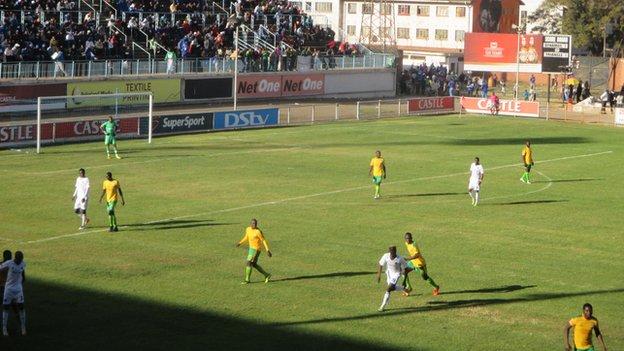 Zimbabwe rip up Fifa's artificial pitch - BBC Sport