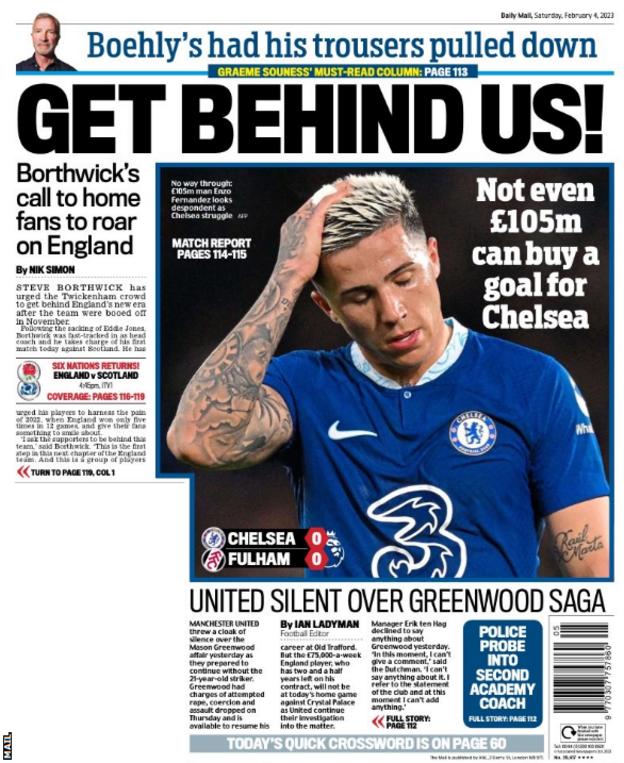 Saturday's back pages - BBC Sport