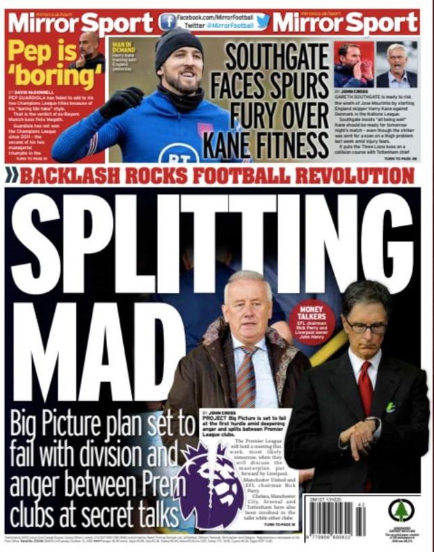 Tuesday's back pages - BBC Sport