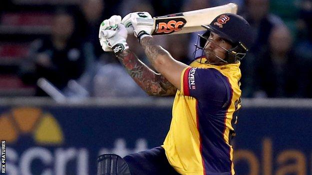 T20 Blast: Cameron Delport hits 38-ball century in amazing Essex win ...