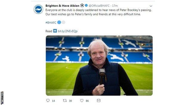 Former BBC broadcaster Brackley dies aged 67 | Football88