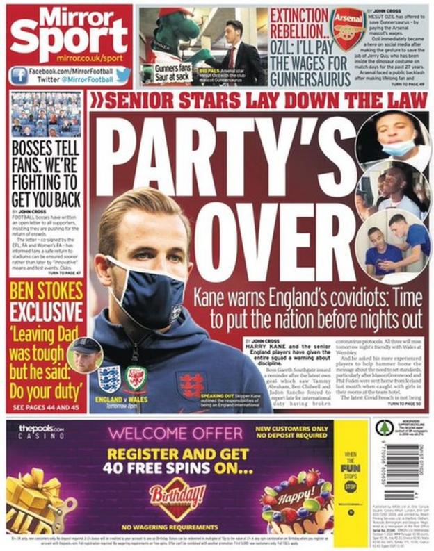 Wednesday's back pages - BBC Sport