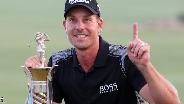Henrik Stenson: Open champion named European Golfer of the Year - BBC Sport
