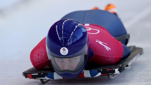 Winter Olympics: GB skeleton trio shine in training runs - BBC Sport