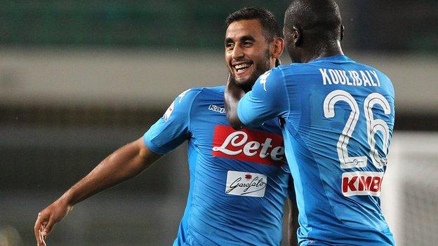 Napoli defender Ghoulam named Algerian Player of Year - BBC Sport