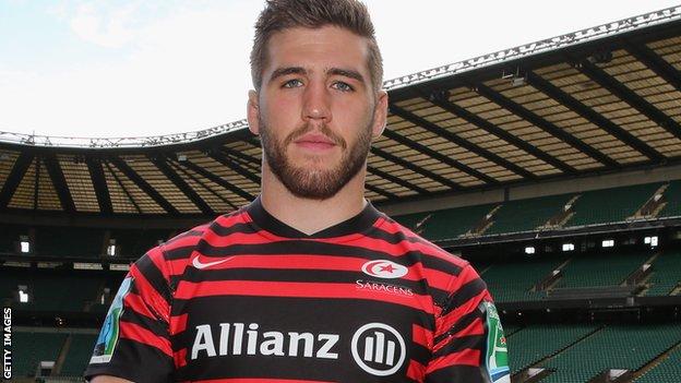 Will Fraser: Saracens flanker forced to retire because of neck injury ...
