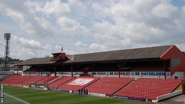 Barnsley forced to close Oakwell's West Stand for 'remedial work' - BBC ...