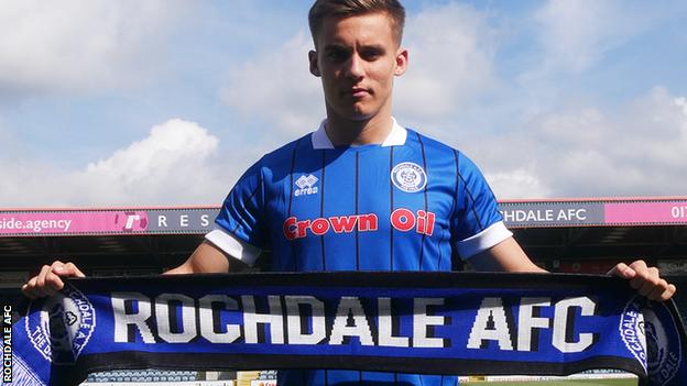 George Broadbent and Corey O'Keeffe: Rochdale sign duo on loan - BBC Sport