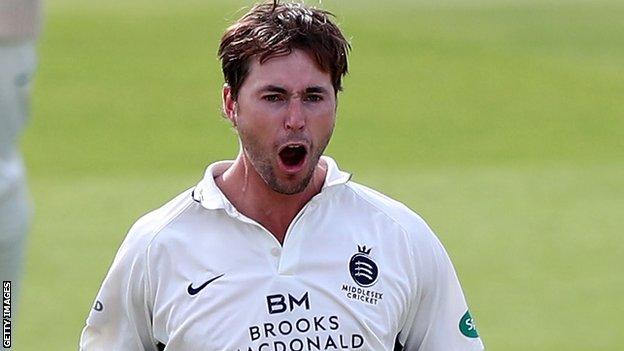 James Fuller: Hampshire sign Middlesex seamer on two-year deal - BBC Sport
