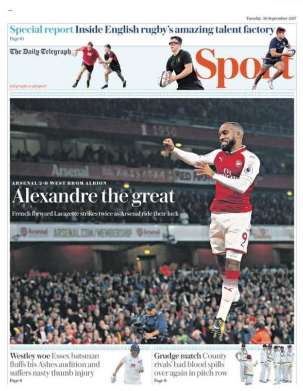 Newspaper backpages - BBC Sport