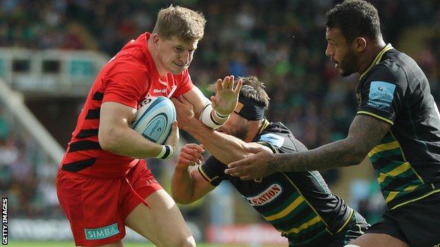 Premiership: Northampton 27-38 Saracens - BBC Sport