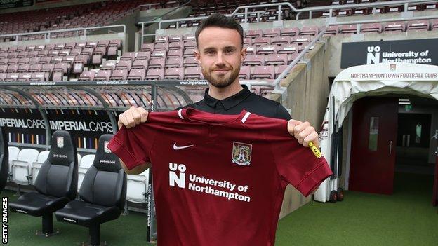 Matty Warburton: Northampton sign Stockport forward - BBC Sport