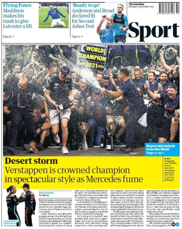 Monday's back pages - BBC Sport