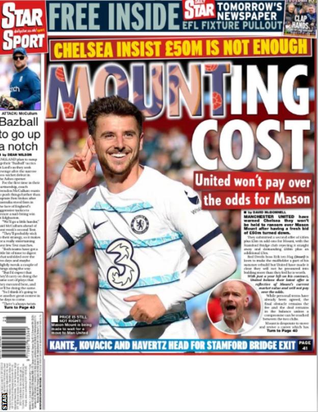 Thursday's back pages - BBC Sport