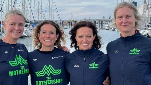 Four working mums set to take on the Atlantic rowing challenge - BBC Sport
