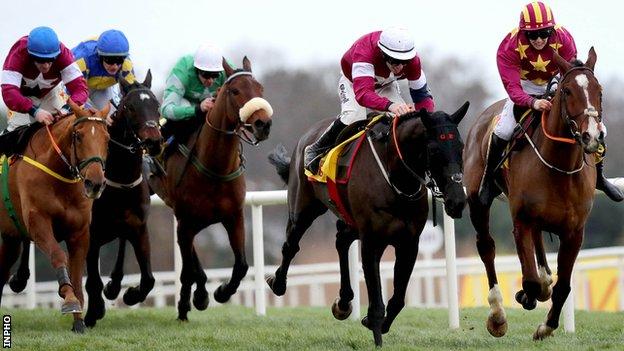 Delta Work pips Monalee to win Savills Chase at Leopardstown - BBC Sport