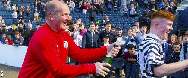 Queen's Park: Gus MacPherson proud of Spiders promotion - BBC Sport