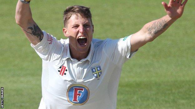County Championship: Brydon Carse stars as Durham close in on win over ...