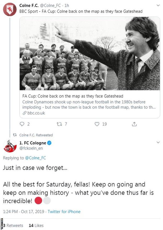 FA Cup: Colne back on the map as they face Gateshead - BBC Sport