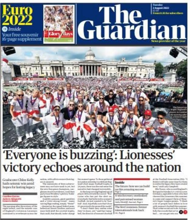 Tuesday's front and back pages - BBC Sport