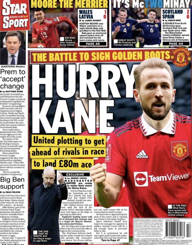Wednesday's back pages - BBC Sport