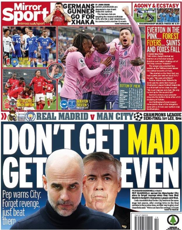 Monday's sports pages - BBC Sport