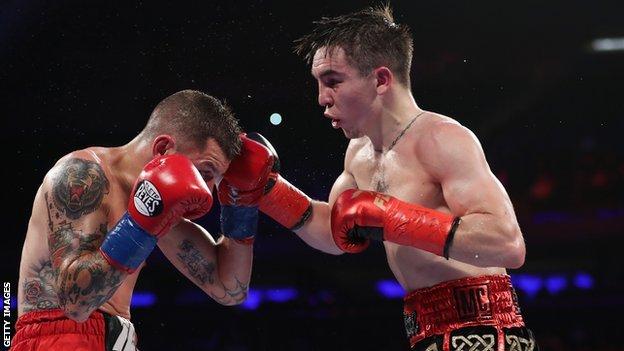 Michael Conlan: Belfast boxer secures seventh pro victory - BBC Sport