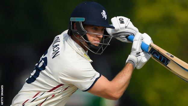 Kent v Northamptonshire: Sean Dickson scores post-war record 318 for ...