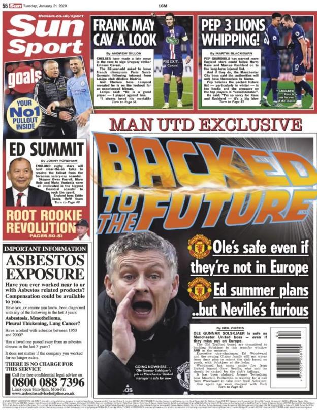 Tuesday's back pages - BBC Sport