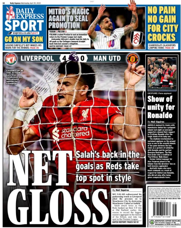 Wednesday's back pages - BBC Sport