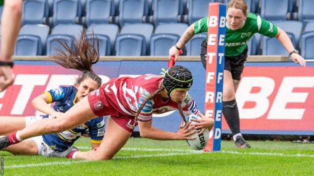 Women's Challenge Cup: Leeds Rhinos overcome resolute Wigan Warriors to ...